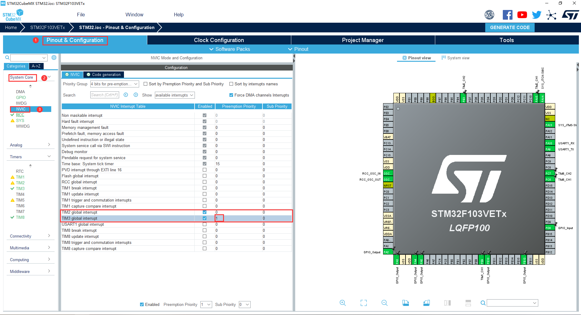 STM32学习笔记（7）：编码器及定时器中断_速度编码器用高级定时器1,用什么中断函数?-CSDN博客