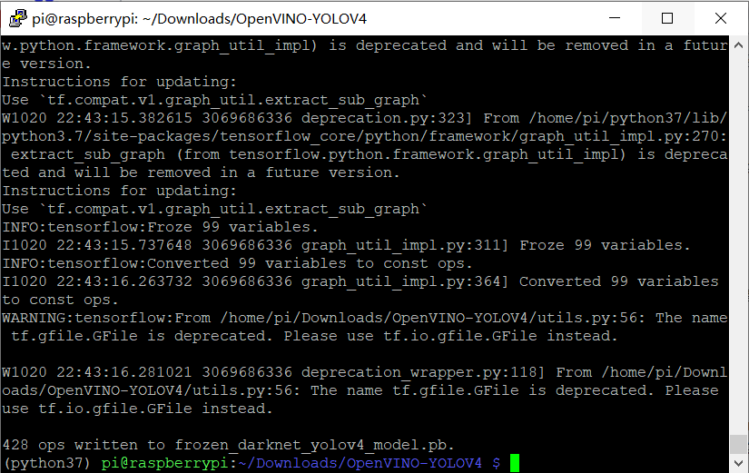 树莓派4B（armv7l，arm32）buster部署英特尔第二代神经计算棒，示例：运行darknet-yolov4-tiny_intel神经计算棒使用-CSDN博客