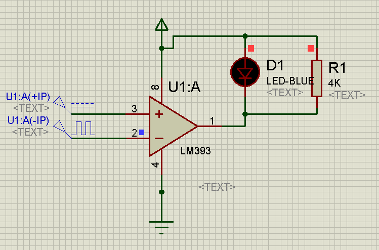 LM393比较器用PROTUES仿真_proteus比较器-CSDN博客