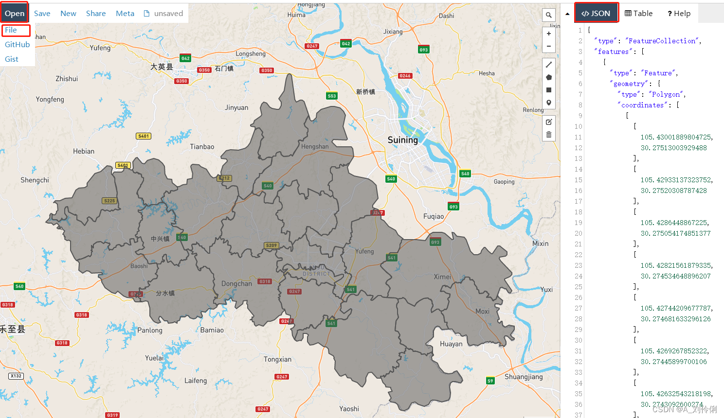 echarts地图-精确到乡镇-通过bigemap和geojson获取echarts精确到乡镇、街道的地图json数据插入到项目_echarts map到区显示具体的街道-CSDN博客