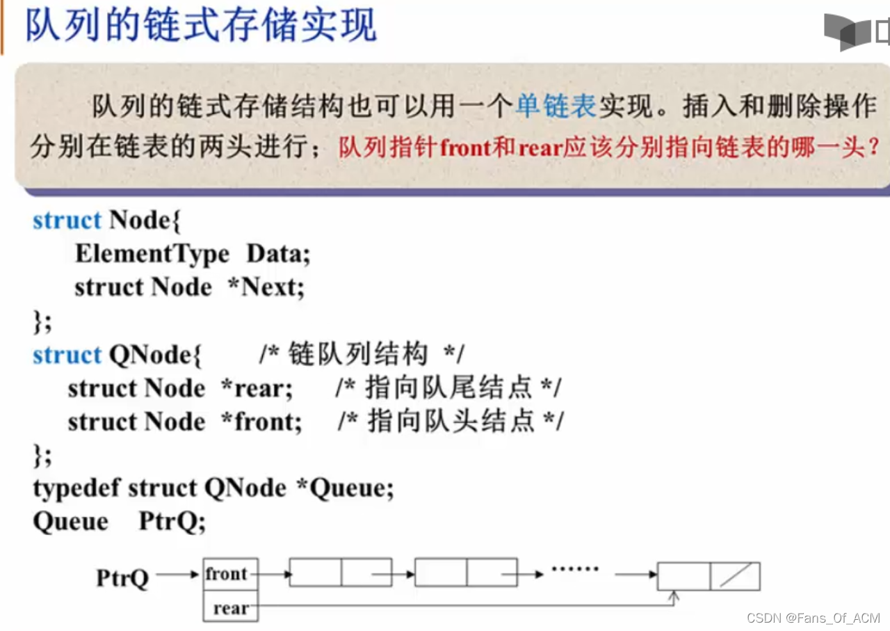 数据结构 232 队列的链式存储实现 Csdn博客