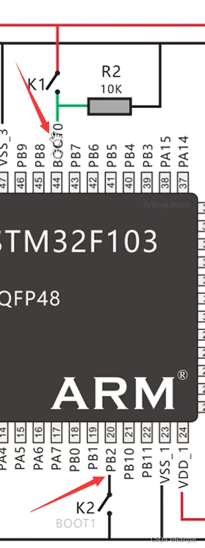杨桃电子P17-STM32F103最小系统电路图_stm32f103晶振电路_Rainpar的博客-CSDN博客