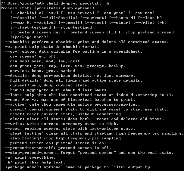 adb shell dumpsys cpuinfo/meminfo/procstats-CSDN博客