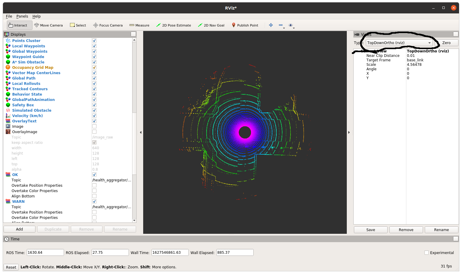rviz调整激光雷达视角_rviz top down-CSDN博客