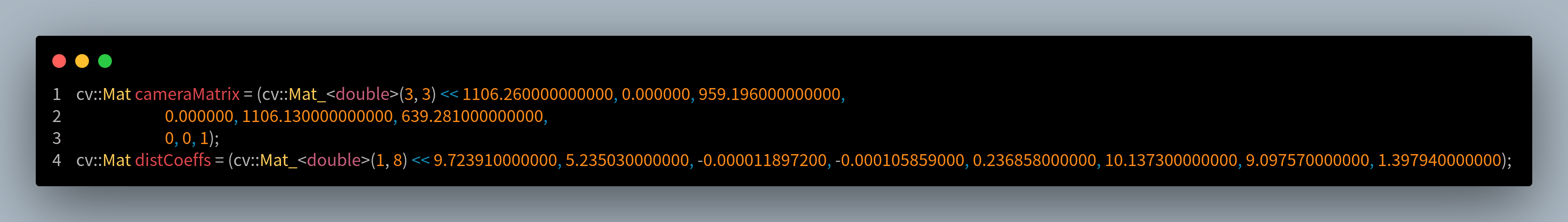 OpenCV创建矩阵以及转为Eigen矩阵-CSDN博客