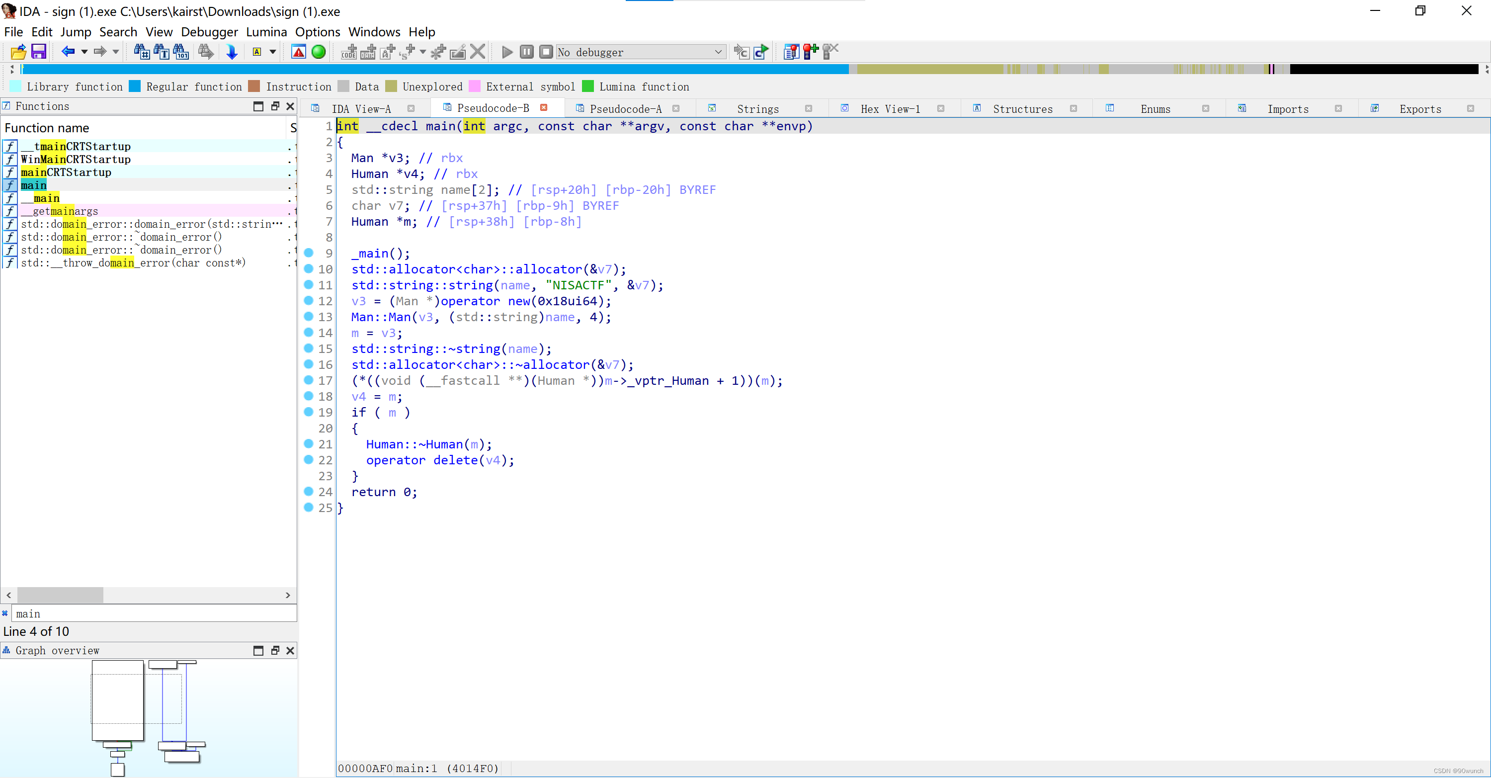 【NSSCTF 2022】sign-ezc++_[nisactf 2022]sign-ezc++-CSDN博客