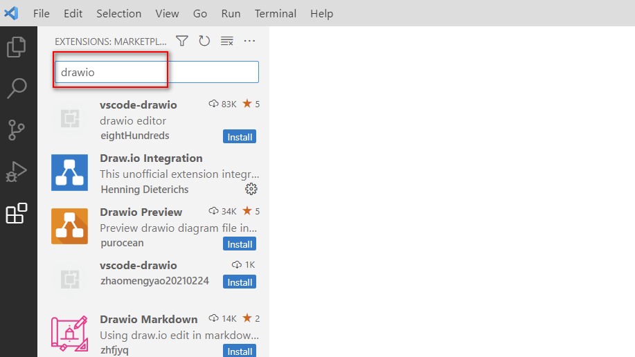 Visual Studio Code+drawio扩展插件的安装和使用，免费的软件构图神器_vscode drawio插件怎么用-CSDN博客