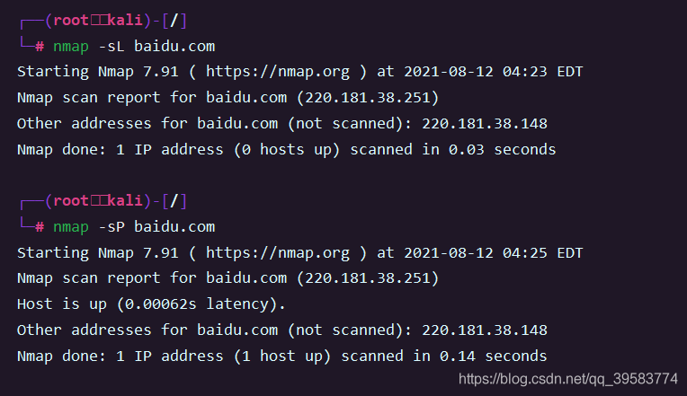 Nmap 信息收集_如何探测中间件的信息来源-CSDN博客