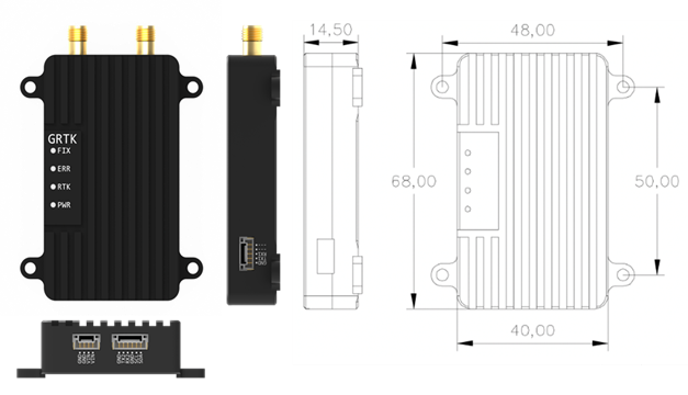 厘米级RTK定位产品，支持单模块双天线定向，原生支持Ardupilot固件_rtk双天线-CSDN博客