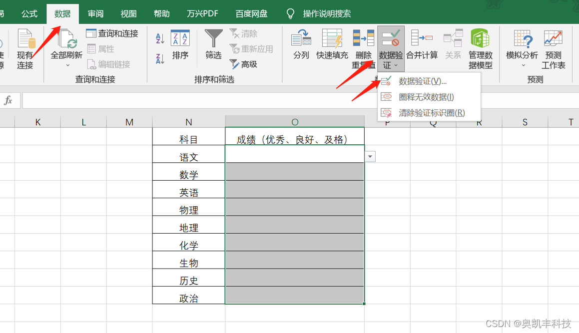 【excel技巧】excel表格怎么做下拉选项？excel表格怎么制作选项 Csdn博客