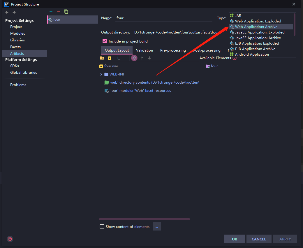 IDEA web项目导出 war 包_idea导出web项目-CSDN博客