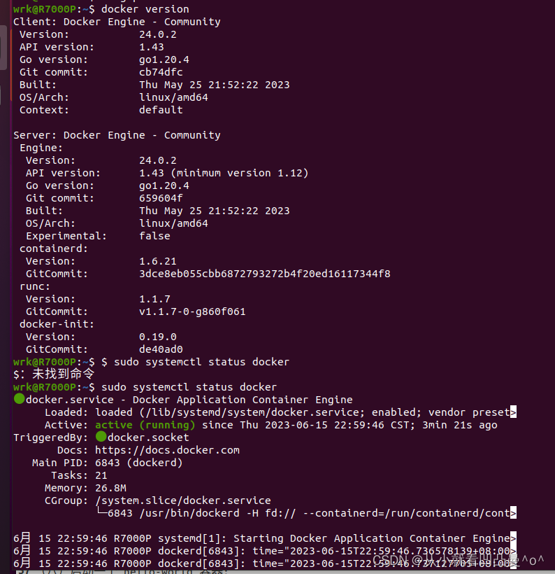Ubuntu20 04安装docker(极简版) Docker 20 04 Csdn博客