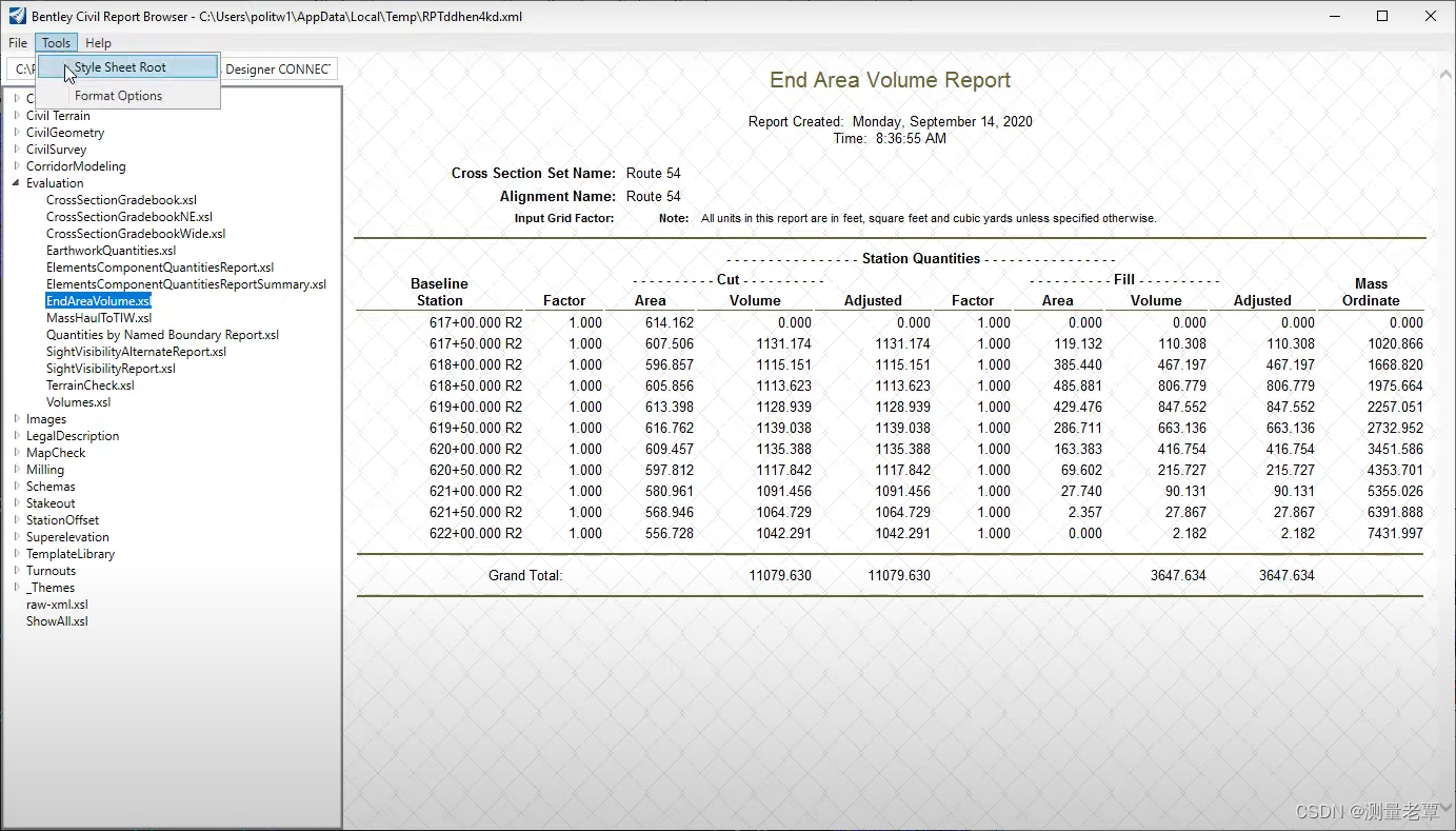 OpenRoads Designer端面积法（平行断面法）方量计算步骤-CSDN博客