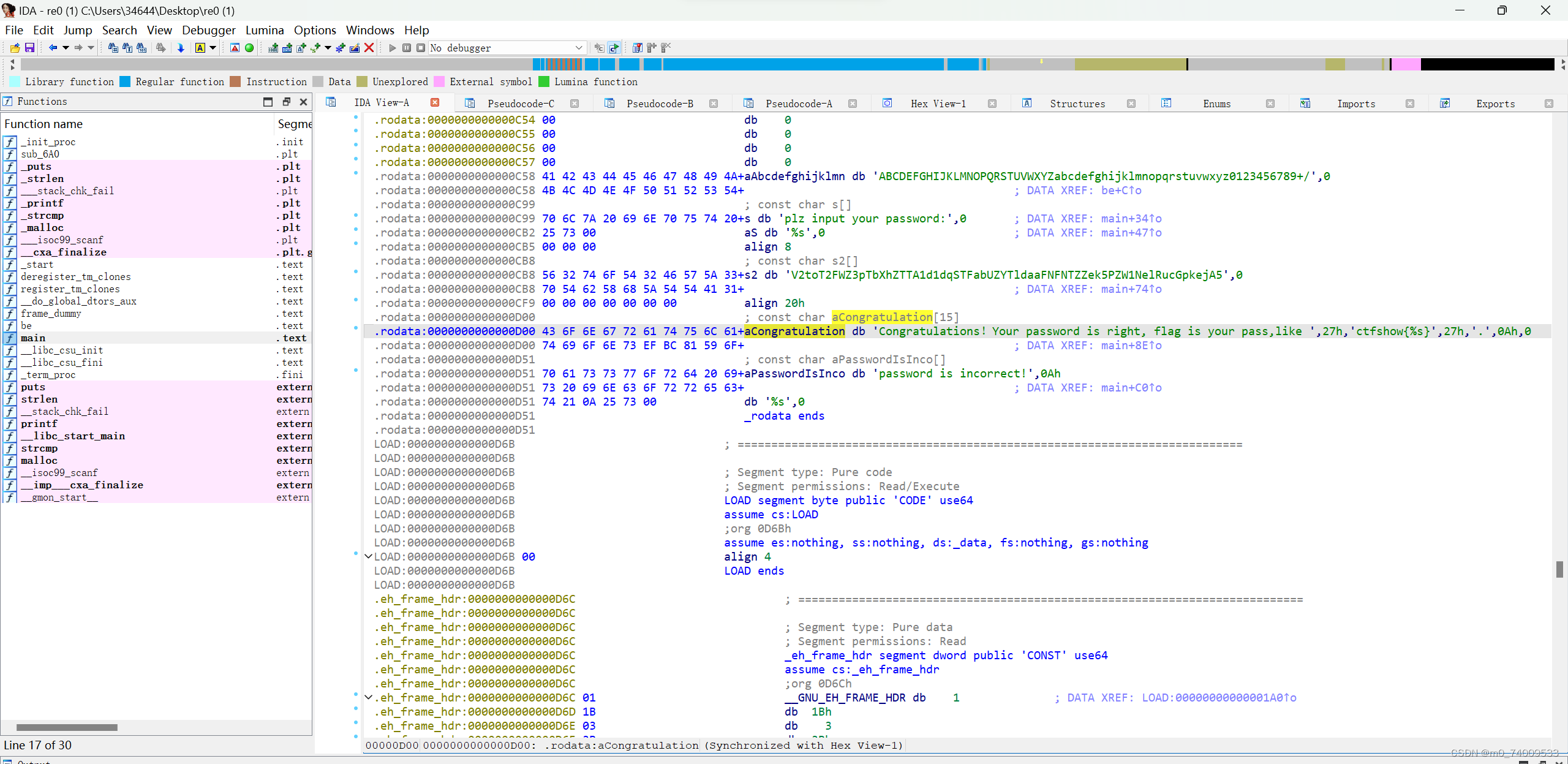 CTF单身杯 re签到_rrderrregbdbffmshbebgrffessmdrejbvewwgyfdgdrdrfue3-CSDN博客