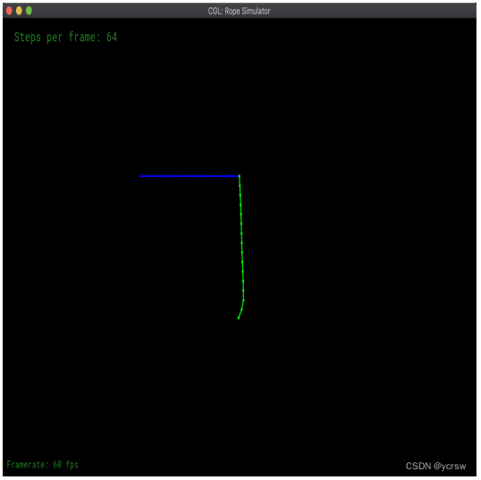 【GAMES101】作业8 显式/半隐式欧拉与Verlet方法模拟绳子运动（含GIF）_games101 作业8-CSDN博客