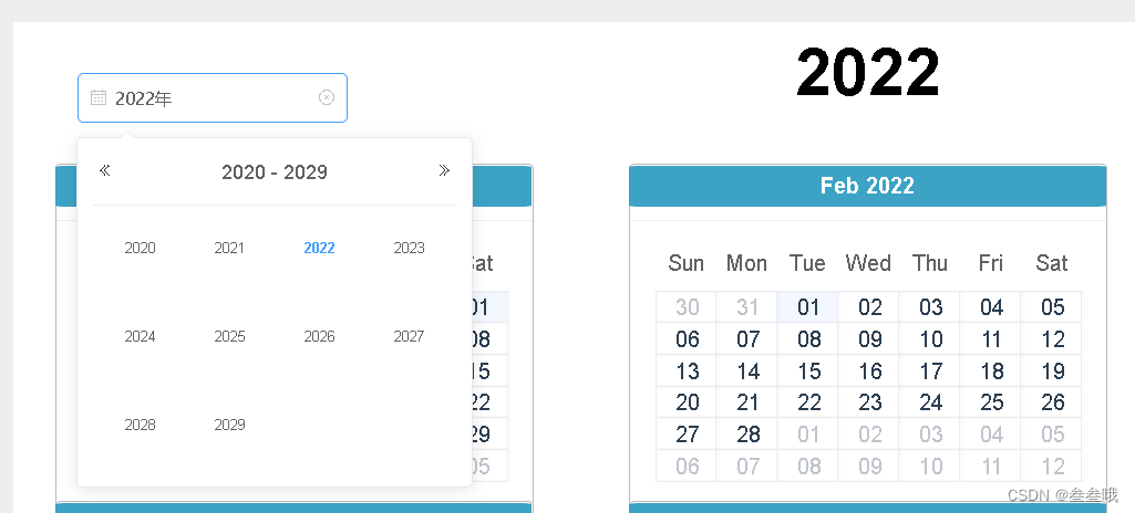 基于Element组件库，实现任意年份十二月份日历平铺_前端日历12个月-CSDN博客