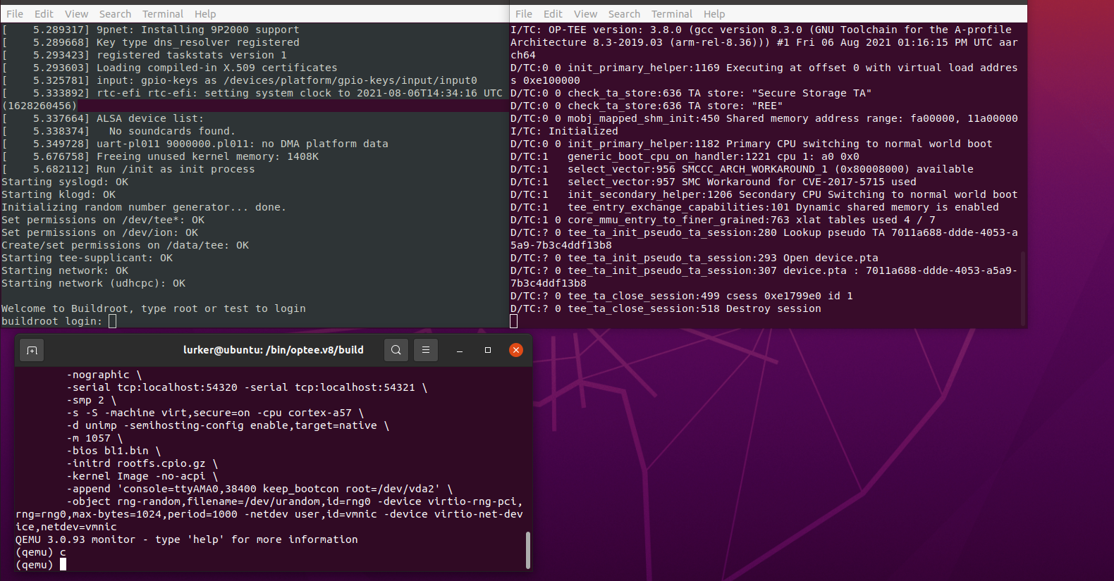 ubuntu20.04+optee+qemu_v8环境搭建_ubuntu 21.04 qemu-8.0-CSDN博客