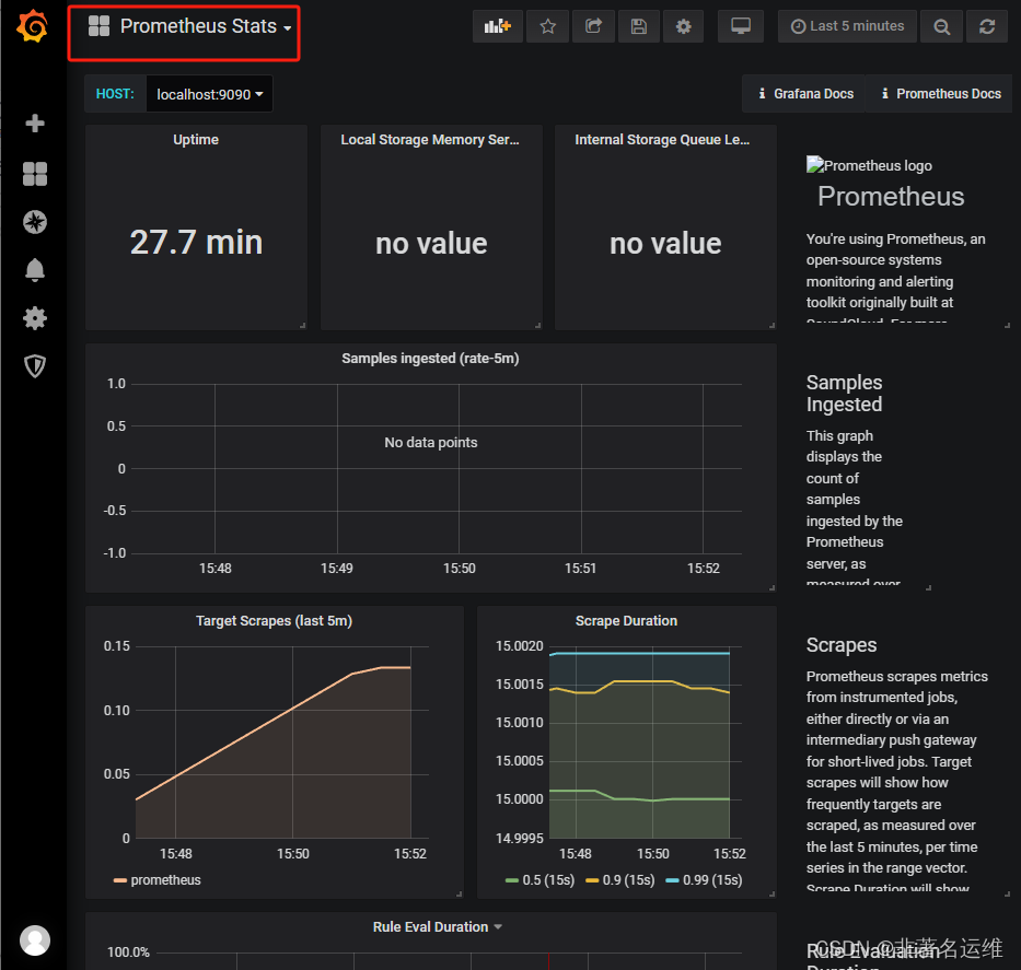 可视化分布式监控系统 Prometheus + Grafana 快速搭建_prometheus+grafana-CSDN博客