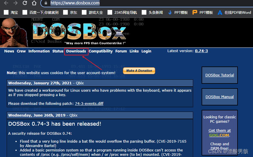 汇编语言初级工具(dosbox、debug)下载与安装教程debug下载 Csdn博客 8880