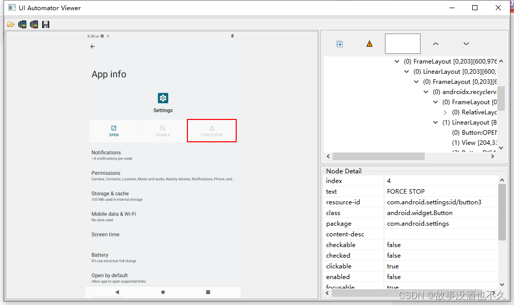 Android13的settings Force Stop按键置灰android设置中的开关置灰怎么在代码中打开 Csdn博客