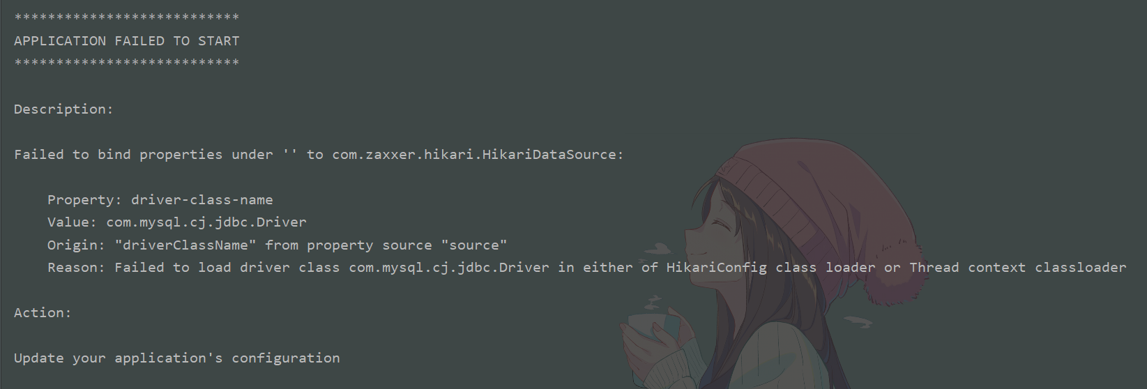 Failed to bind properties under ‘‘ to com.zaxxer.hikari.HikariDataSource: Property: driver-clas ...