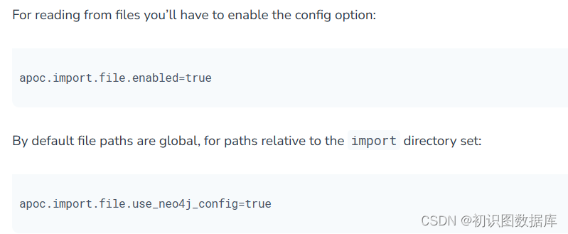neo4j 5.x 导入csv Failed to invoke procedure `apoc.load.csv`, please set apoc.import.file.enabled ...