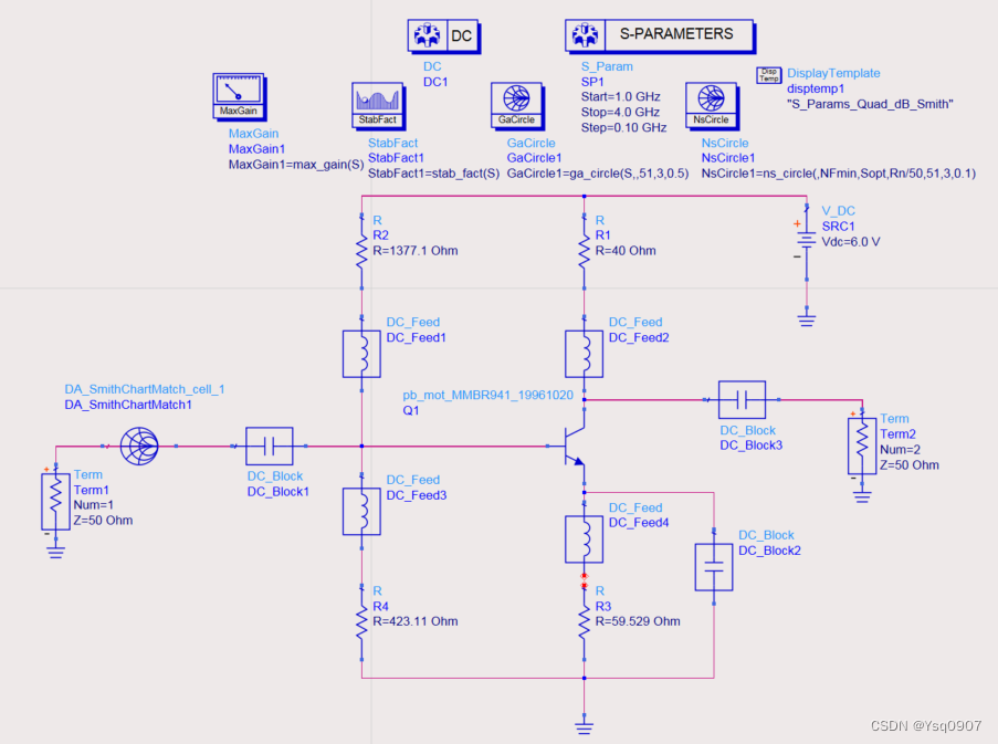 ADS入门学习笔记——低噪声放大器（2）_低噪声放大器的输入匹配-CSDN博客