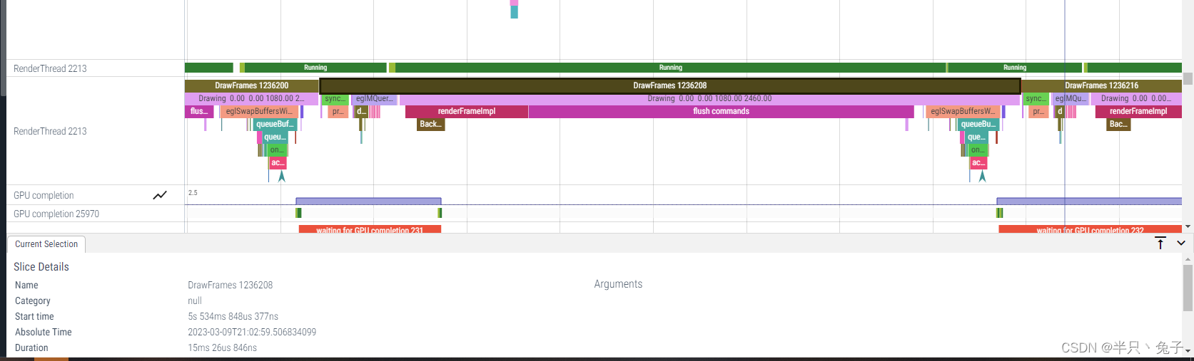 卡顿分析经典实战(RUNNING时间过长篇)_renderthread flush commands-CSDN博客