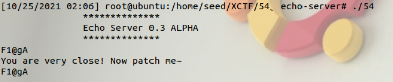 XCTF-攻防世界CTF平台-Reverse逆向类——54、echo-server（Linux32位ELF文件、花指令混淆反汇编）_you are very close! now patch ...