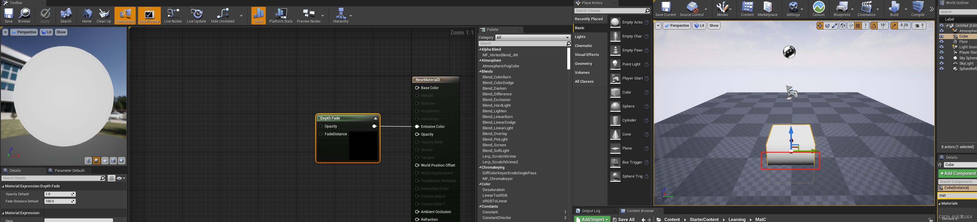UE4 材质进阶 学习笔记_ue4材质学习-CSDN博客