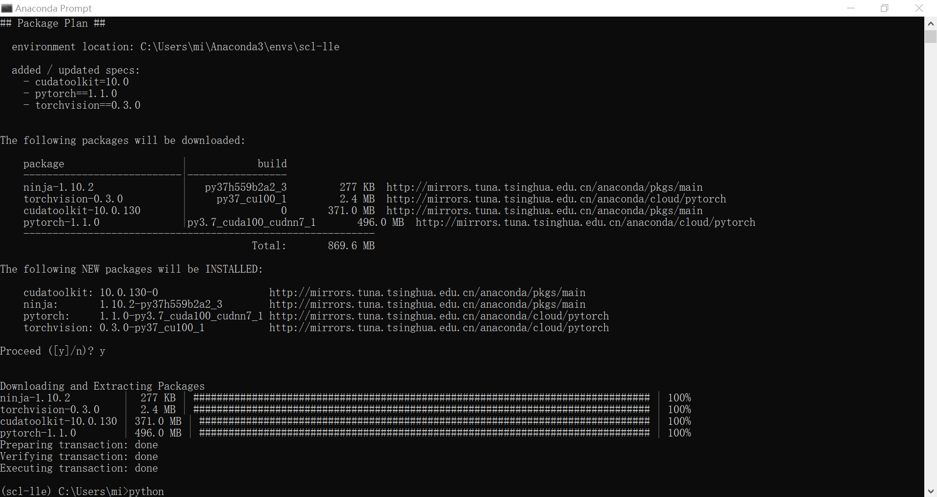 windows conda 安装 PyTorch 切换清华源镜像教程_pytorch conda清华源-CSDN博客