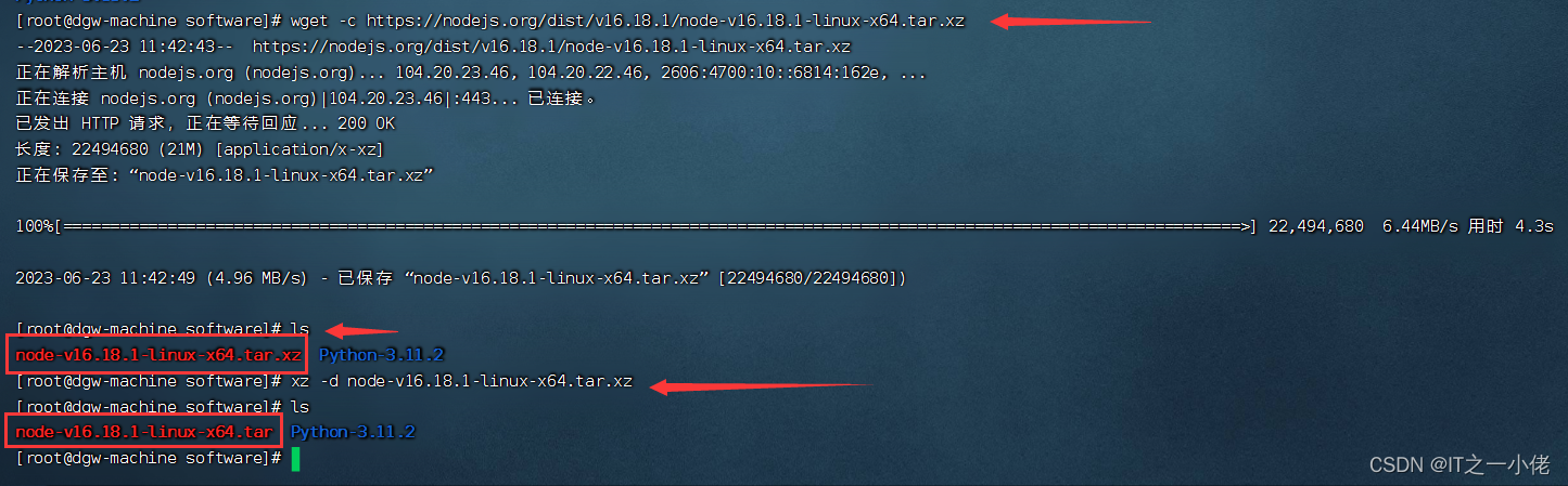 Linux系统中安装nodejs(node、npm)_linux安装node-CSDN博客