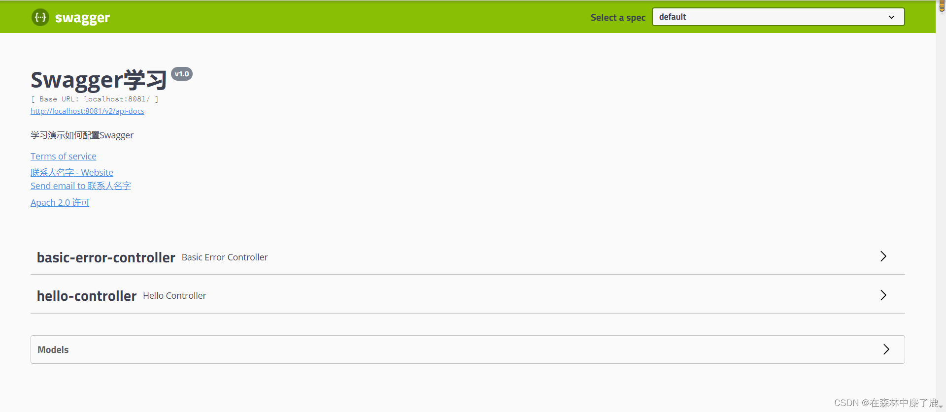 Swagger (二) --------- 配置 Swagger_swagger开关-CSDN博客