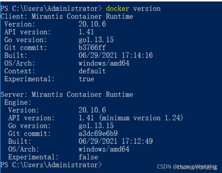 Windows Server 2016中文版安装docker的详细步骤_window2016安装docker-CSDN博客