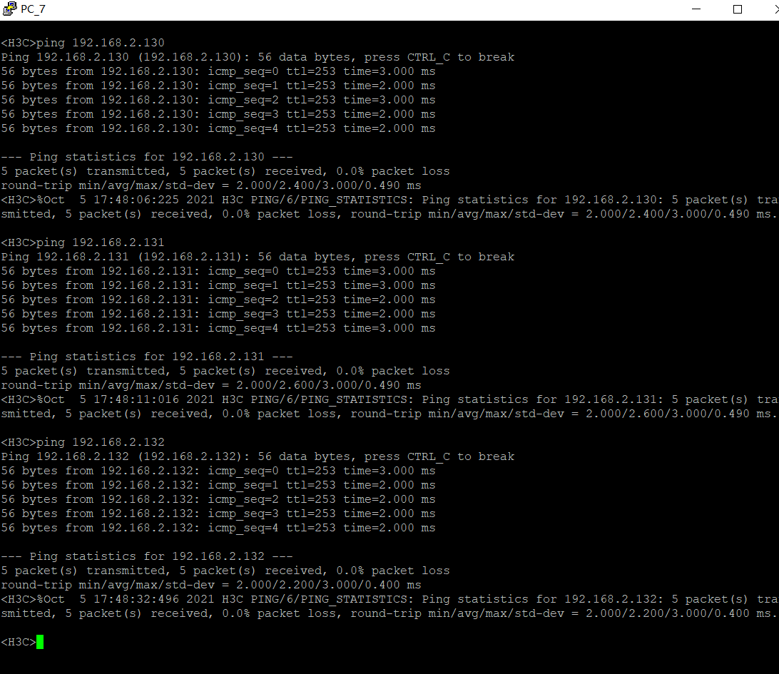 hcl新华三 vlan实验_vlan-type dot1q vid-CSDN博客