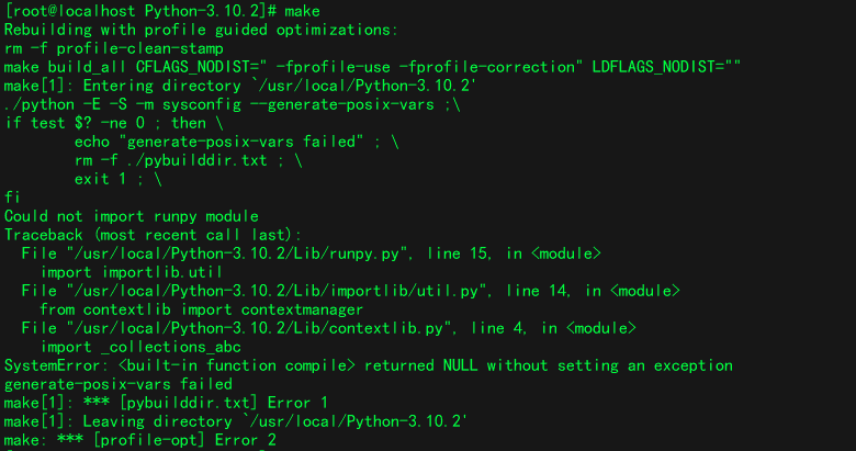 linux7有关python的一些报错_make: *** 没有规则可制作目标“pythonapi”。 停止。-CSDN博客