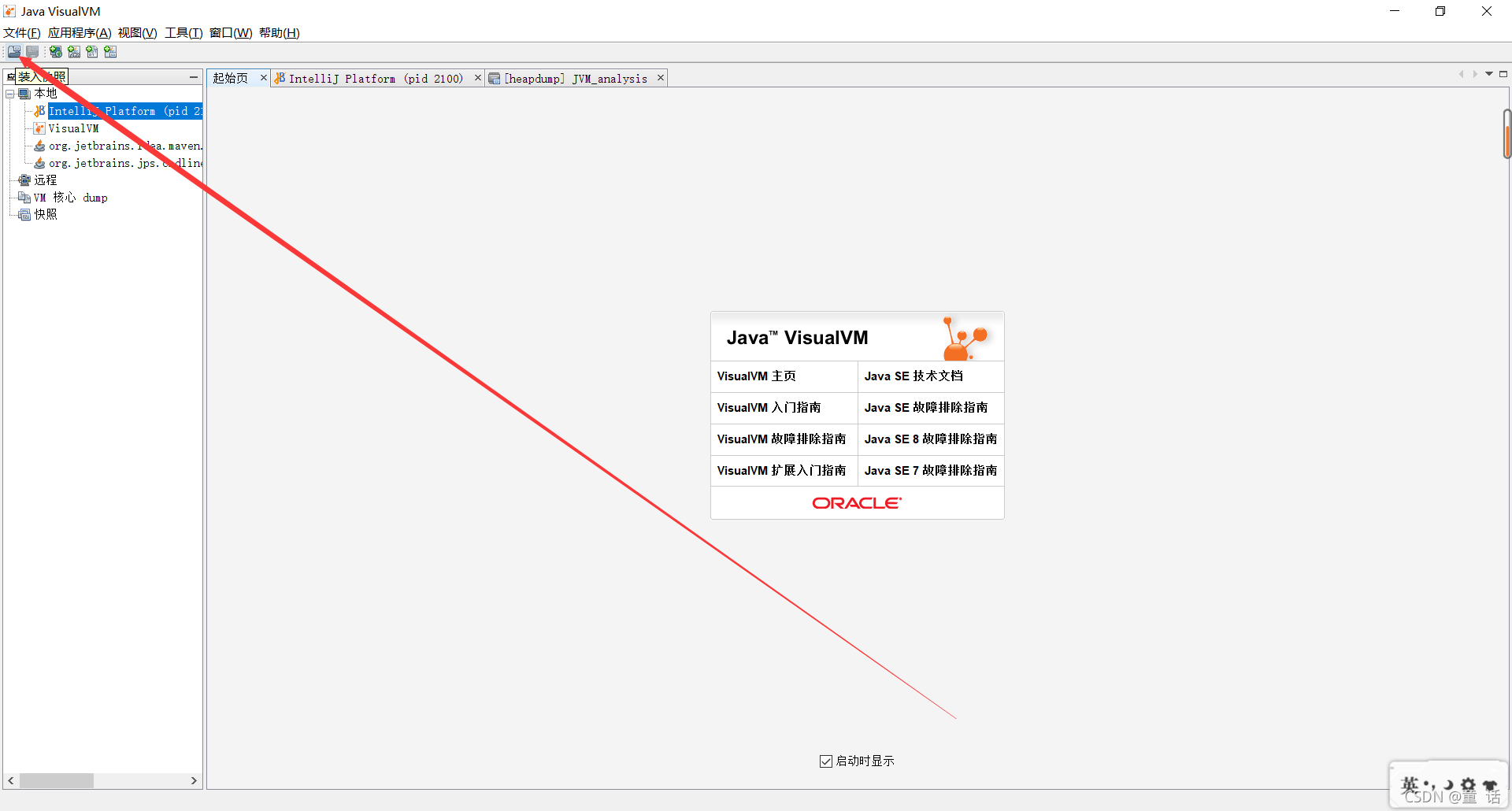 【深入理解java虚拟机】java虚拟机堆溢出分析 堆转储快照文件(使用idea)的生成与打开idea分析dump文件 Csdn博客