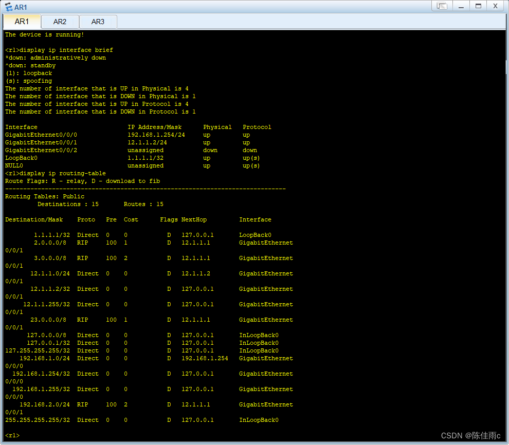 RIP实验-CSDN博客