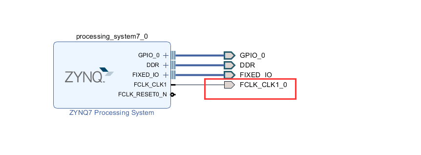 vivado使用ZYNQ时 Port/Pin property FREQ_HZ does not match between /FCLK_CLK1(76190483) and ...