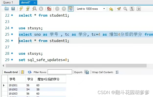 Mysql表的简单数据查询mysol查询带花园的 Csdn博客