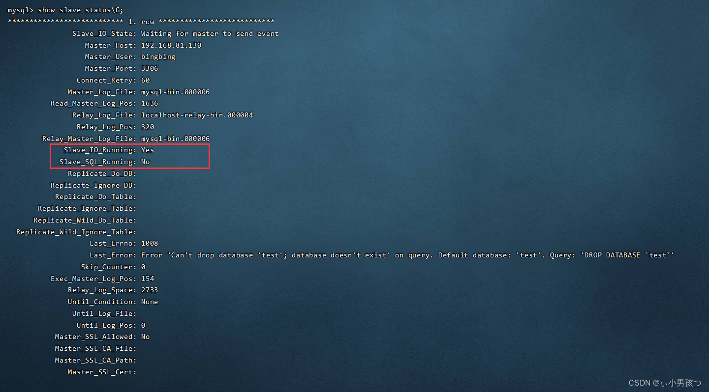 Mysql主从复制之解决Slave_Io_Running:NO AND Slave_SQL_Running:NO – 源码巴士