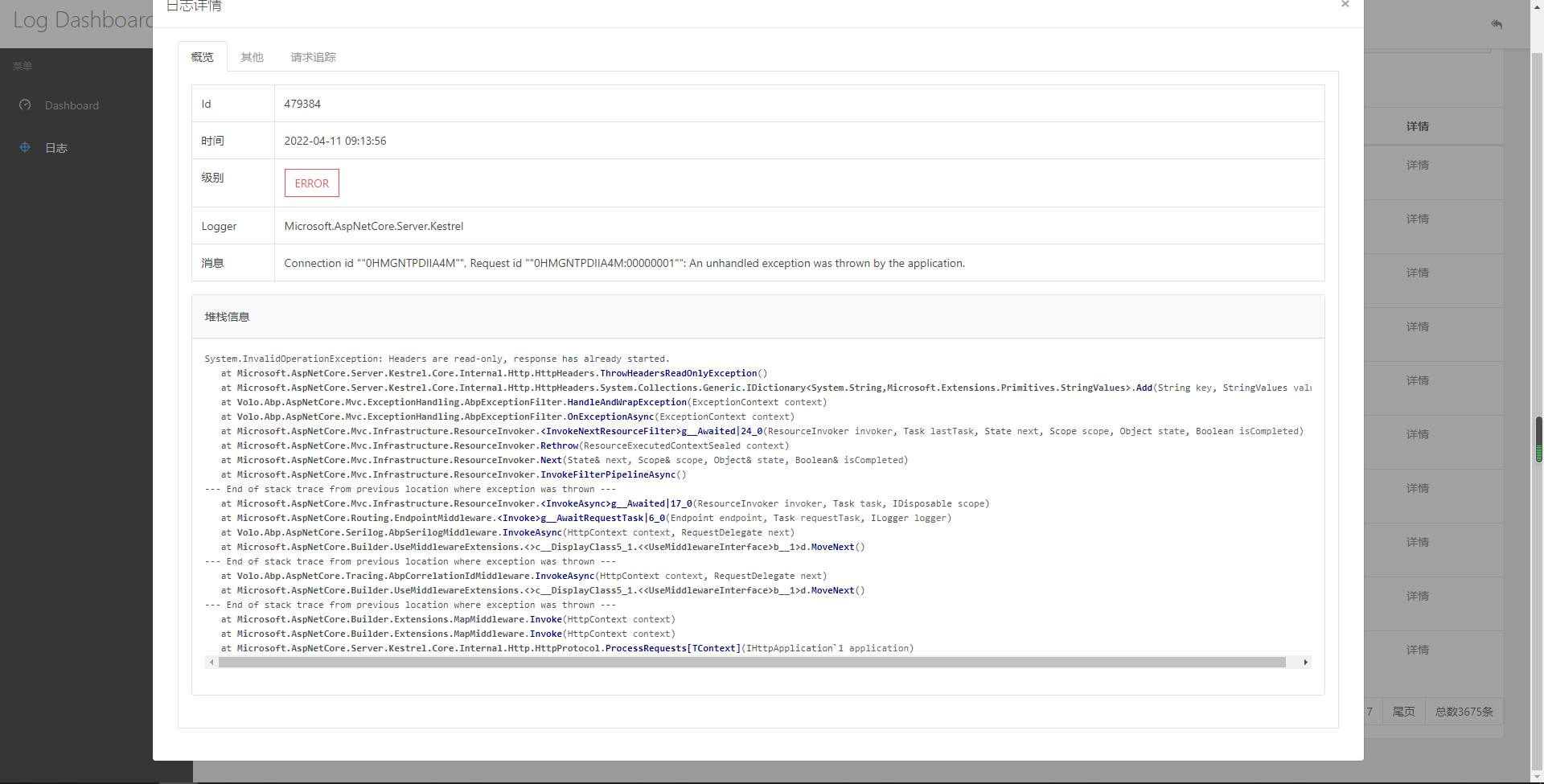 Connection Id 0hmgntpdiia4m Request Id 0hmgntpdiia4m00000001 An Unhandled Exception Was