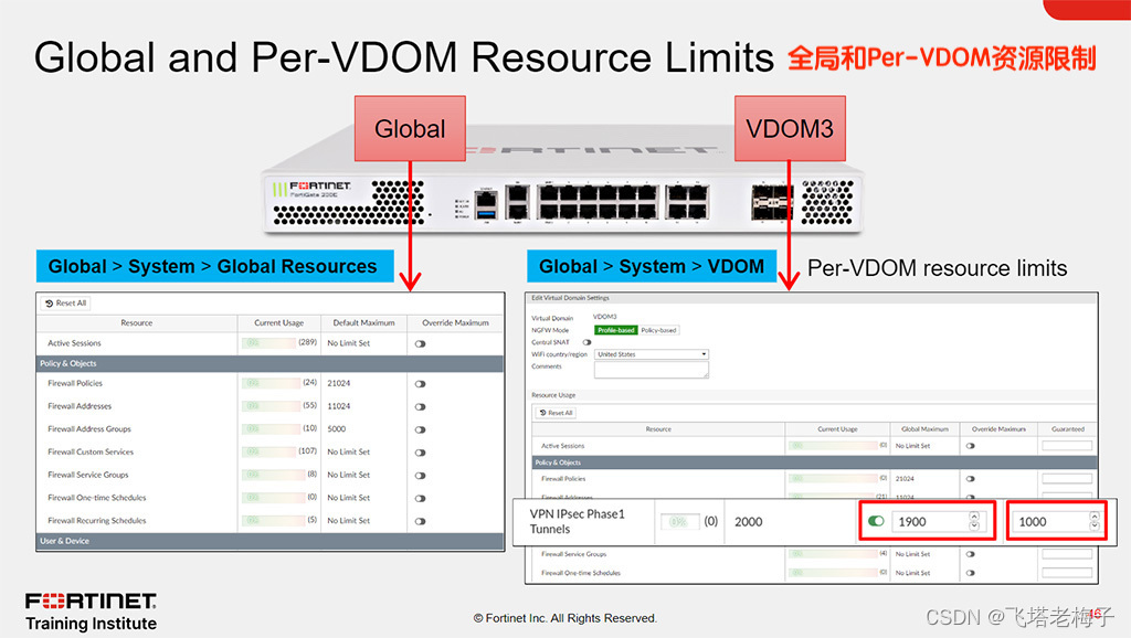 教程篇(7.2) 13. 虚拟域 VDOM & FortiGate基础设施 Fortinet网络安全专家 NSE4_飞塔vdom-CSDN博客