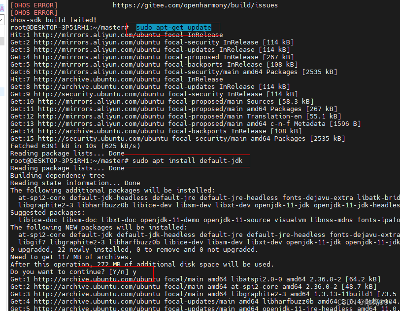 【OpenHarmony】环境安装及代码下拉开发编译操作总结_openharmony编译环境-CSDN博客