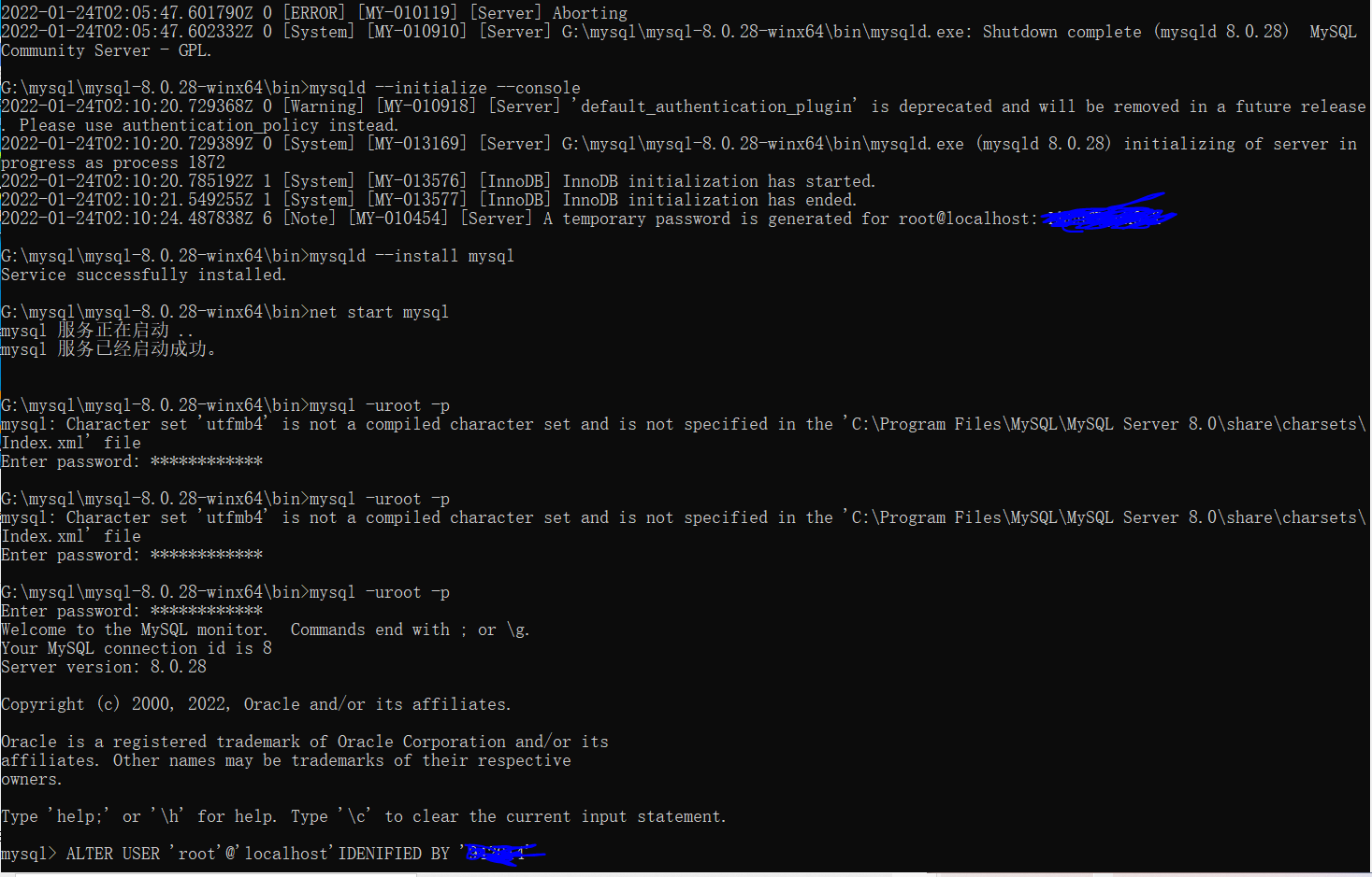 [ERROR] [MY-010457][Server]--initialize specified but...._[error] [my-010457] [server ...
