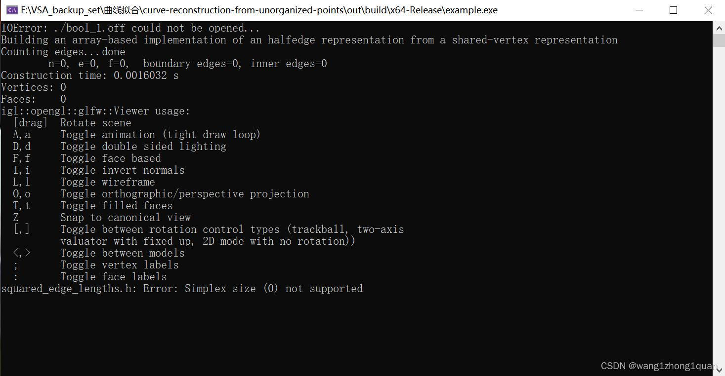 libigl读取文件报错 IOError: ./bool_1.off could not be opened..._could not be opened for read-CSDN博客