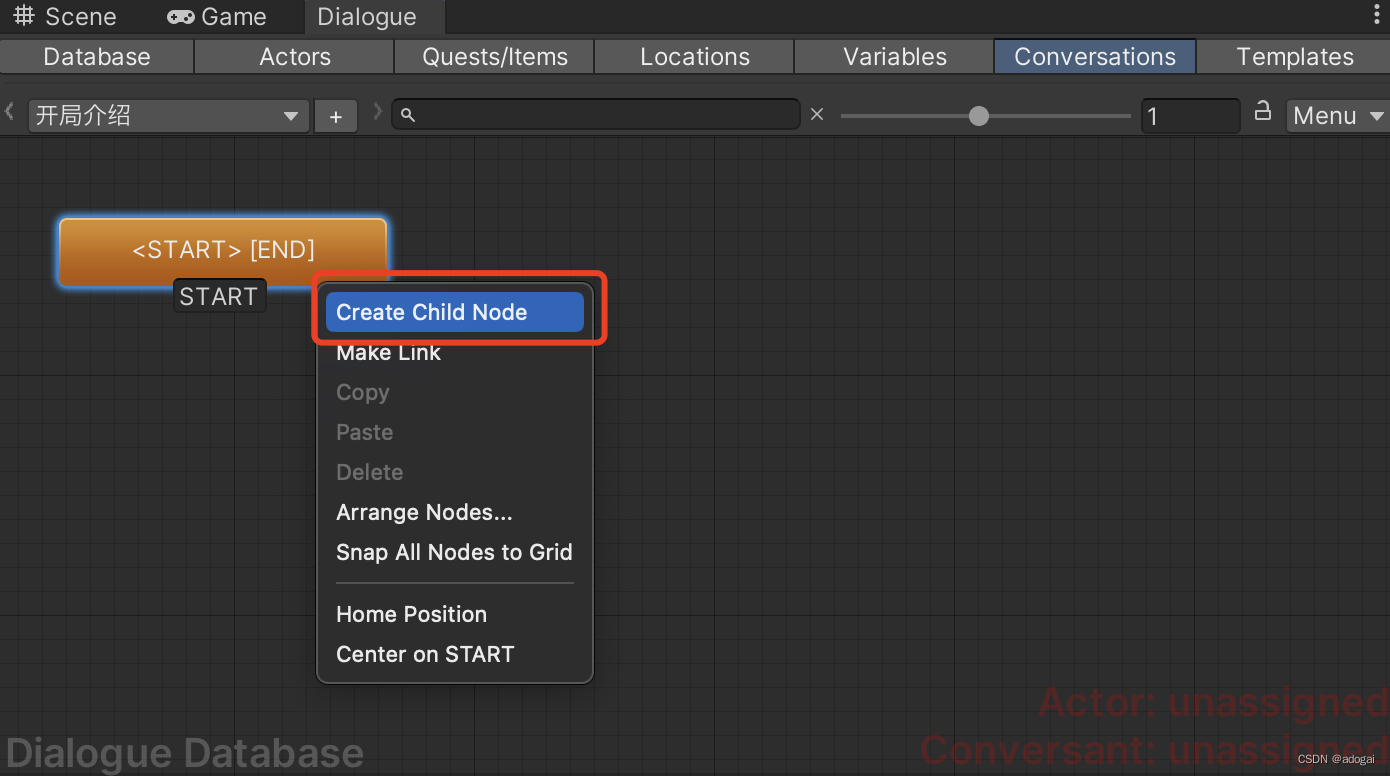 Dialogue System for Unity使用（二）实战_unity dialogue system-CSDN博客