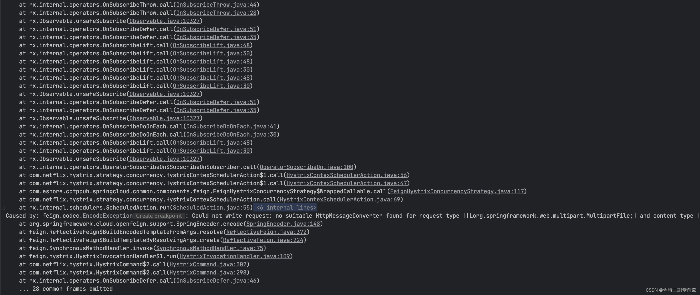 feign.codec.EncodeException: Could not write request: no suitable HttpMessageConverter found【已解决 ...
