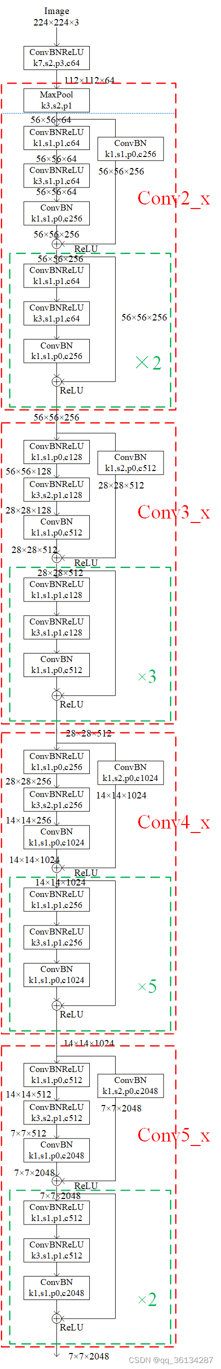 Resnet-50网络结构与代码学习_resnet50的in-channels和out——channels-CSDN博客