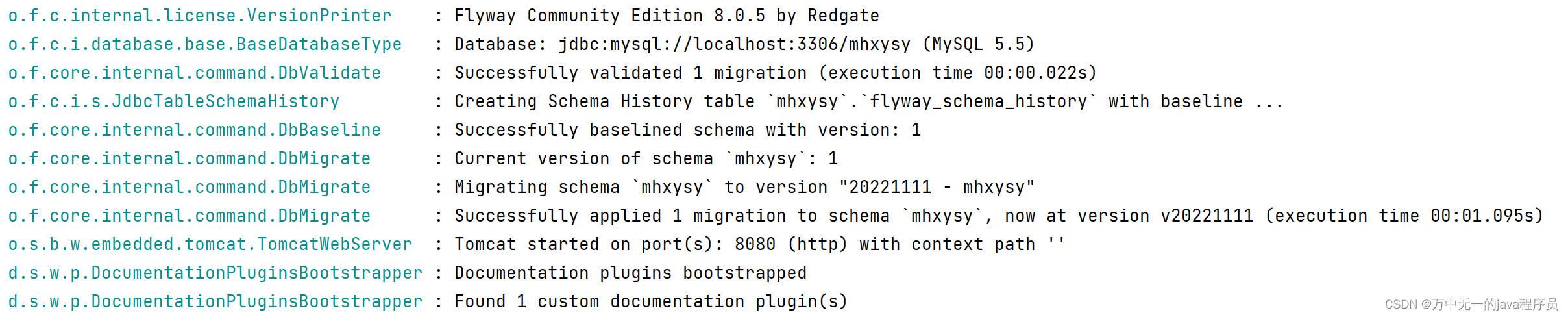 Springboot整合flyway在启动时执行sql脚本flyway手动执行脚本 Csdn博客